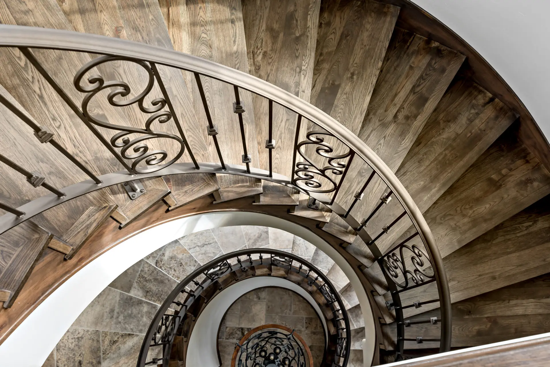 Custom Spiral Stairs & Curved Railing | Excalibur Metal Design | In ...
